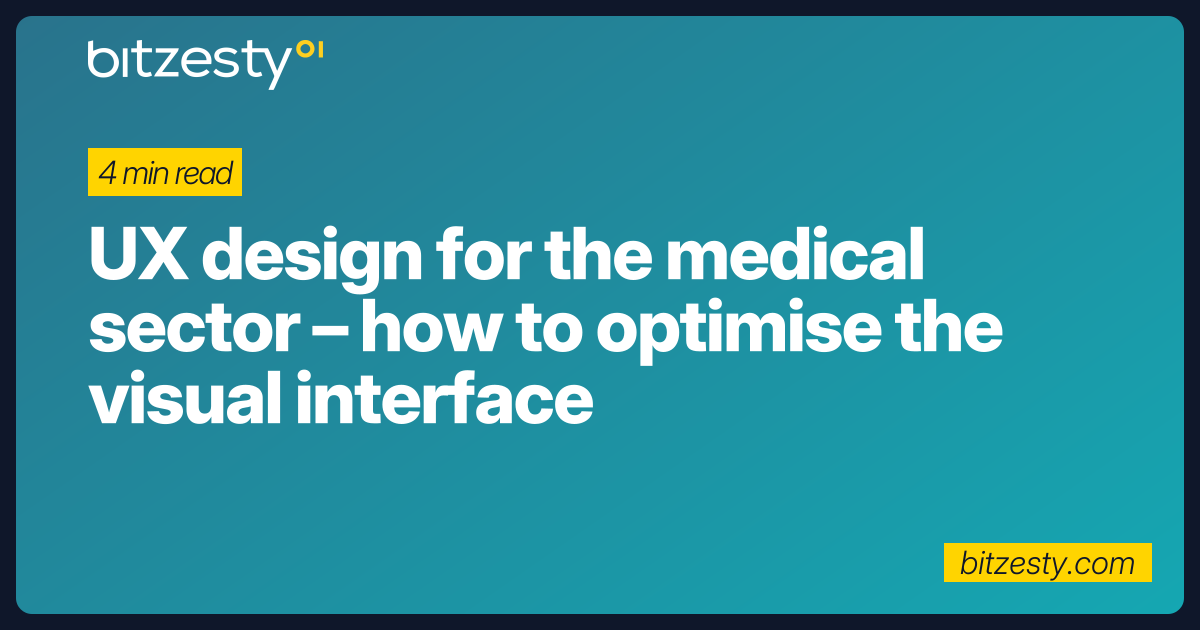 UX design for the medical sector – how to optimise the visual interface | Software Development ...