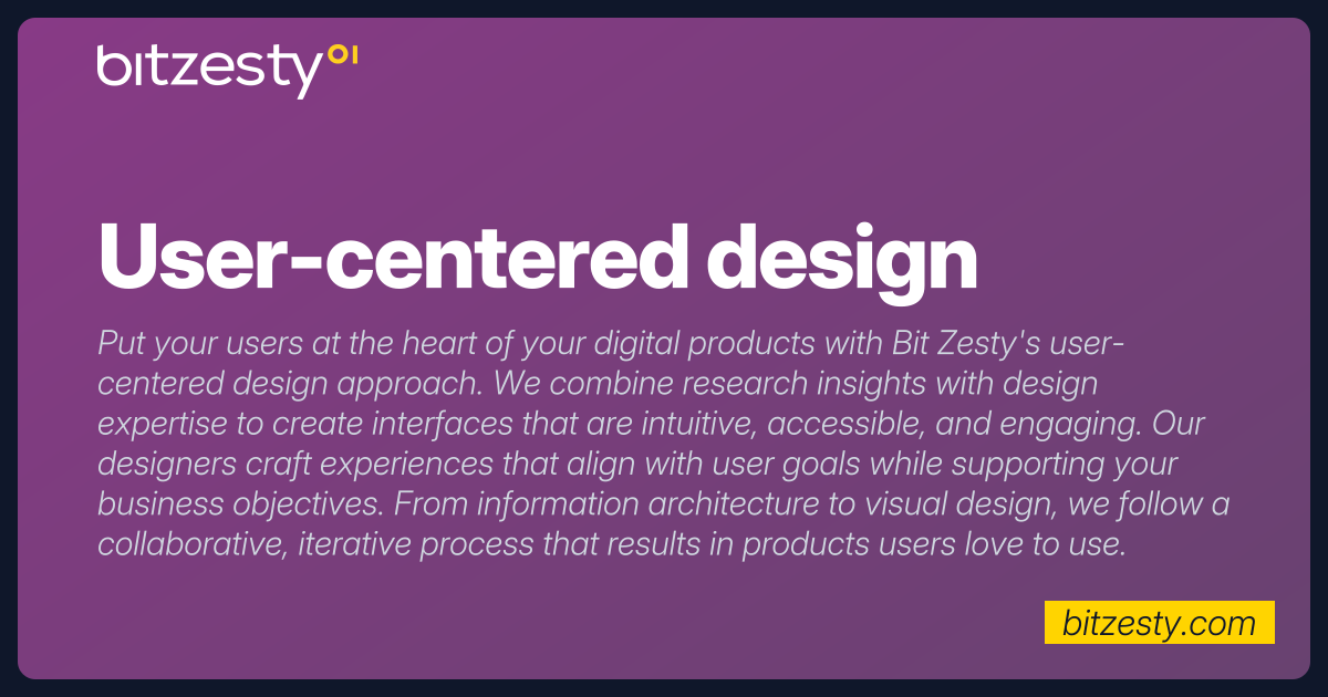 User-centered design | Software Development Company | Bit Zesty